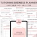 Printable Tutoring Business Planner, 40 Pages, Tutor Planner, Tutoring ...