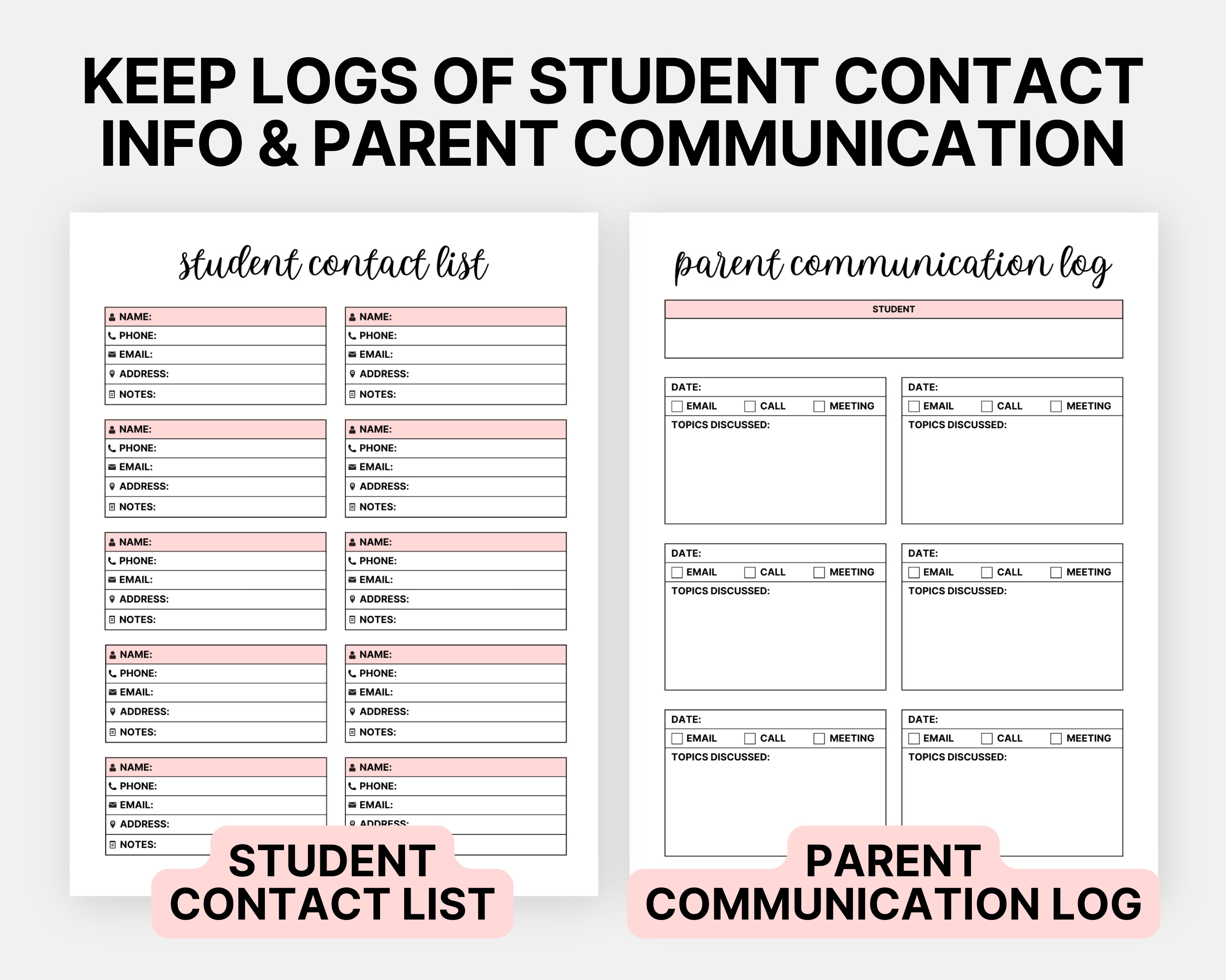 Printable Tutoring Business Planner, 40 Pages, Tutor Planner, Tutoring ...
