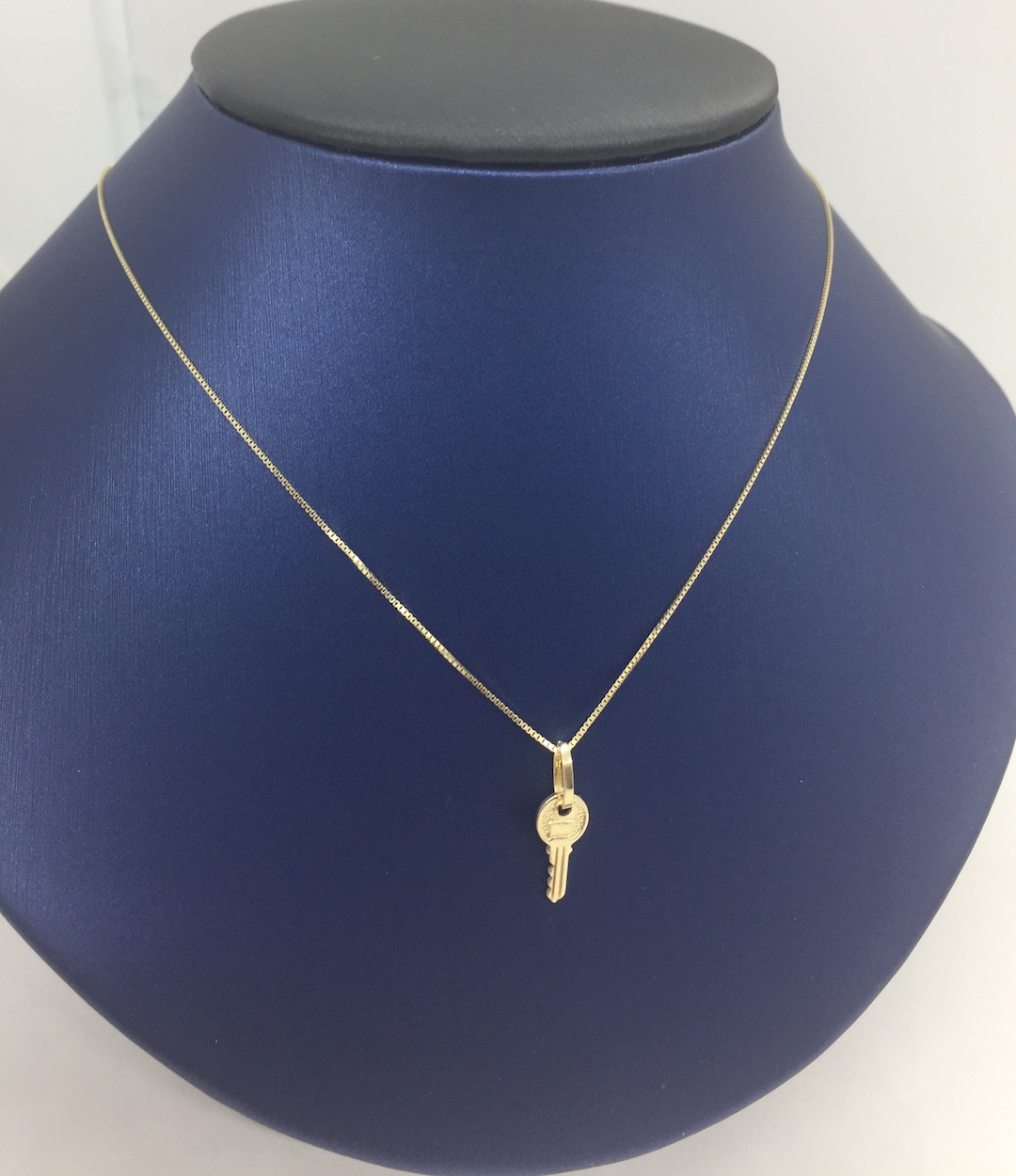 Key Pendant, 14k Gold Key Charm, 14k Yellow Gold Key, Necklace, 14k ...