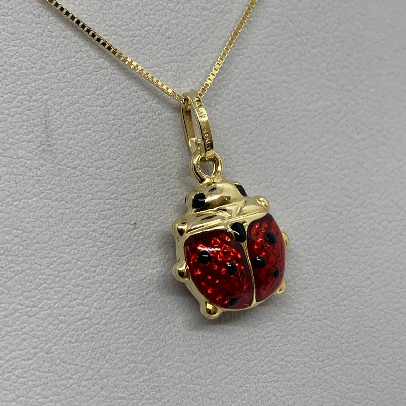 Ladybug Necklace - Etsy