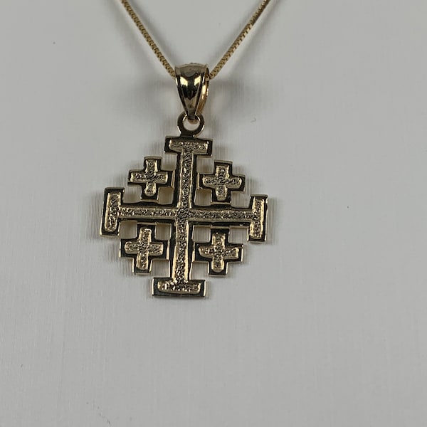 Mens Jerusalem Cross Necklace - Etsy