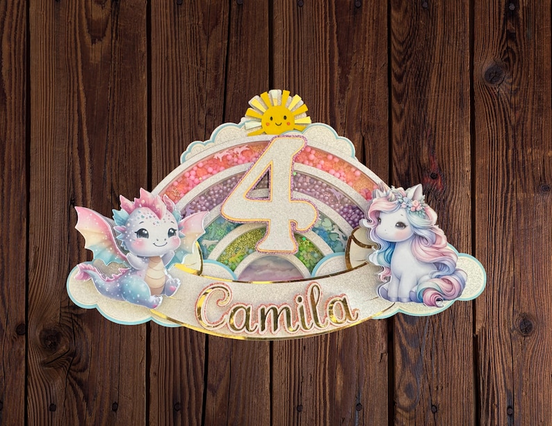 Custom Personalized 3D Shaker Cake Toppers - Etsy