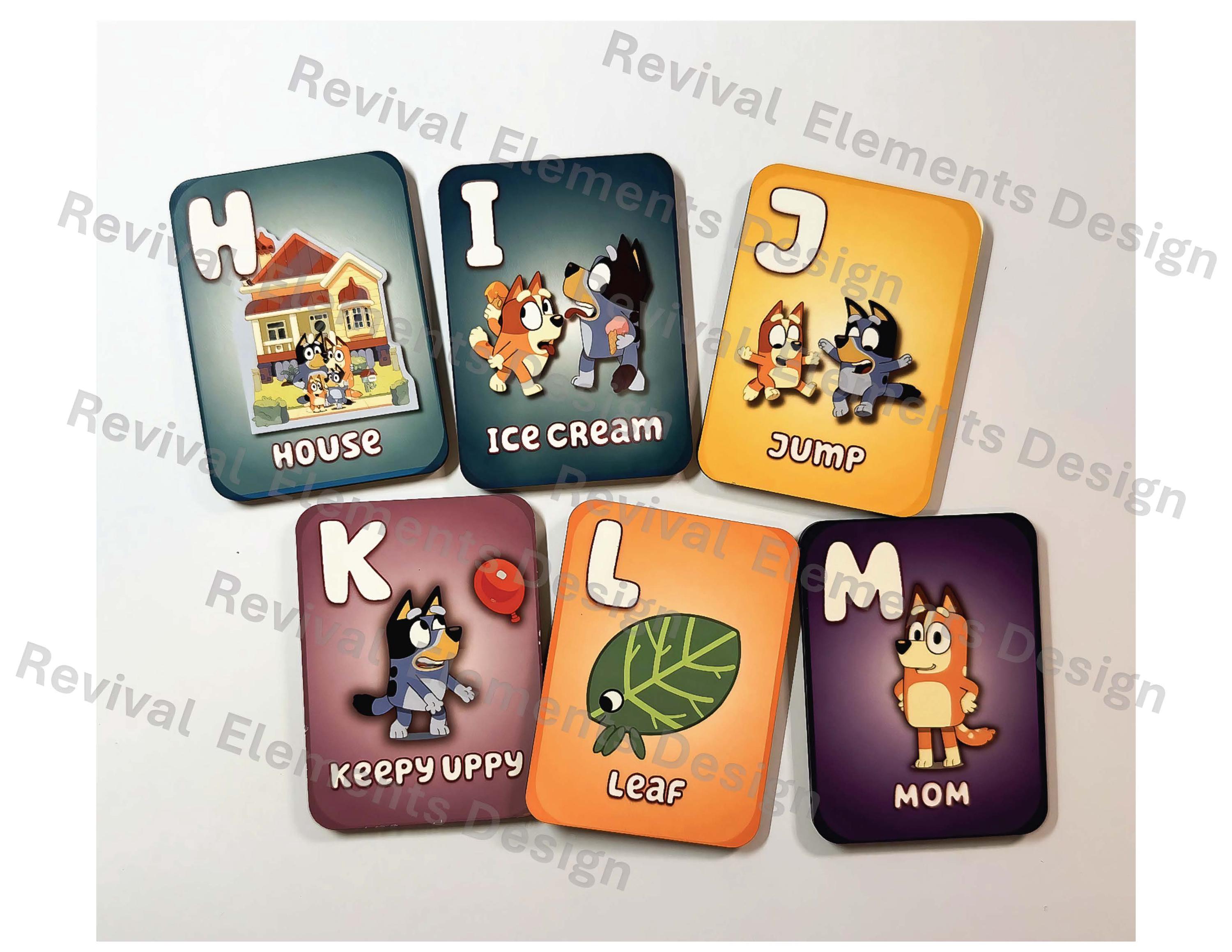 Bluey Alphabet Magnets - Etsy