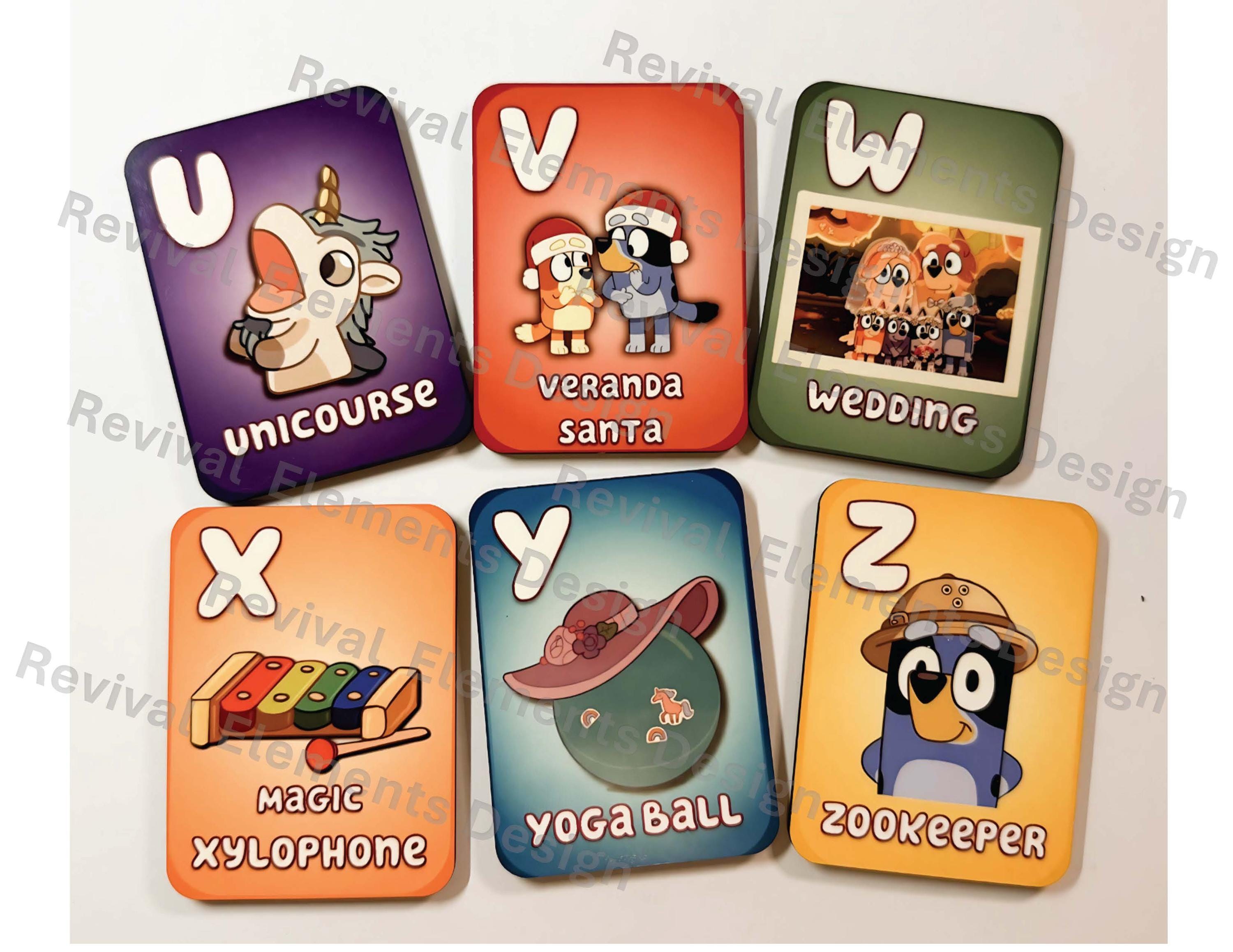 Bluey Alphabet Magnets - Etsy