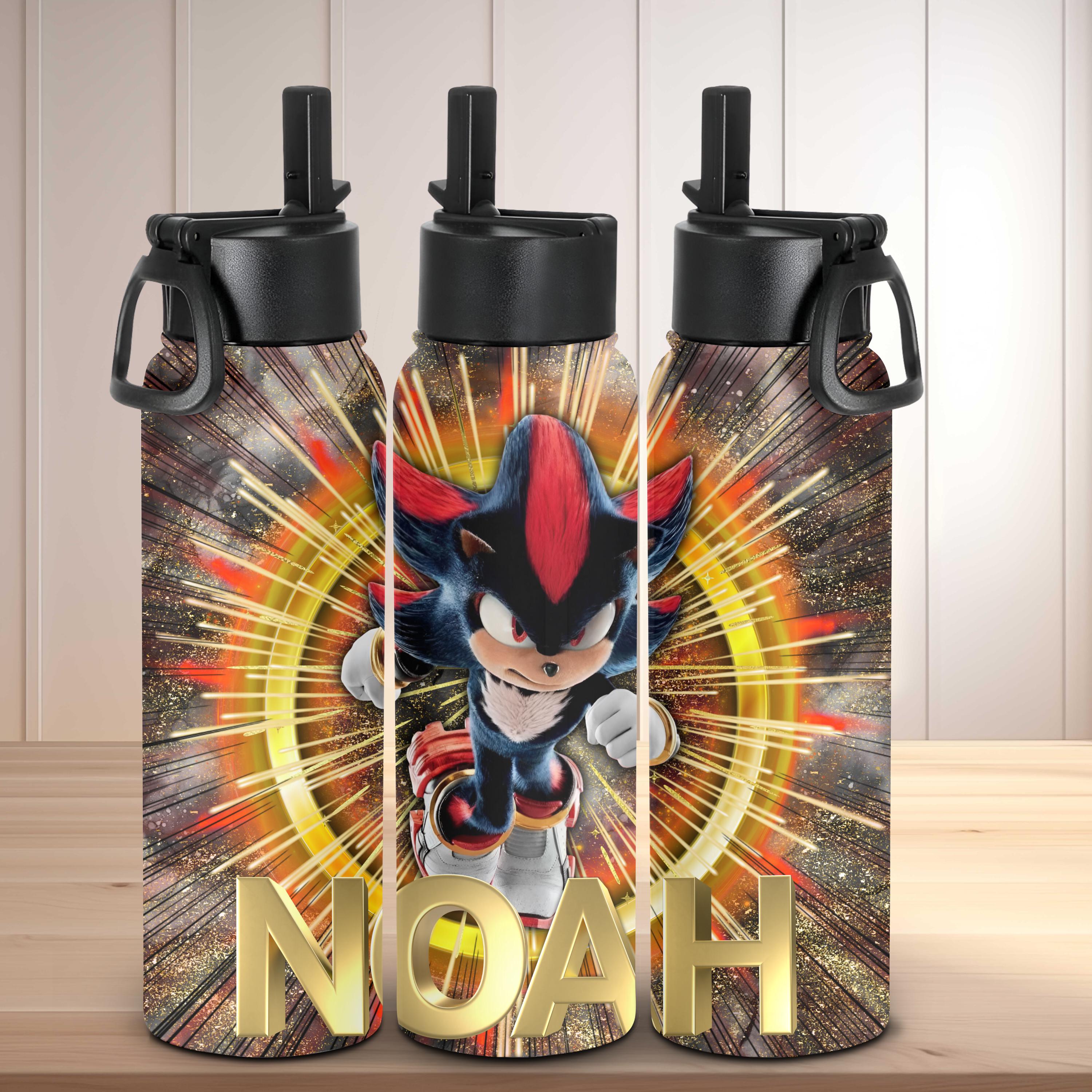 Personalized Sonic Theme 20oz Water Bottle -choose Sonic & Friends or ...