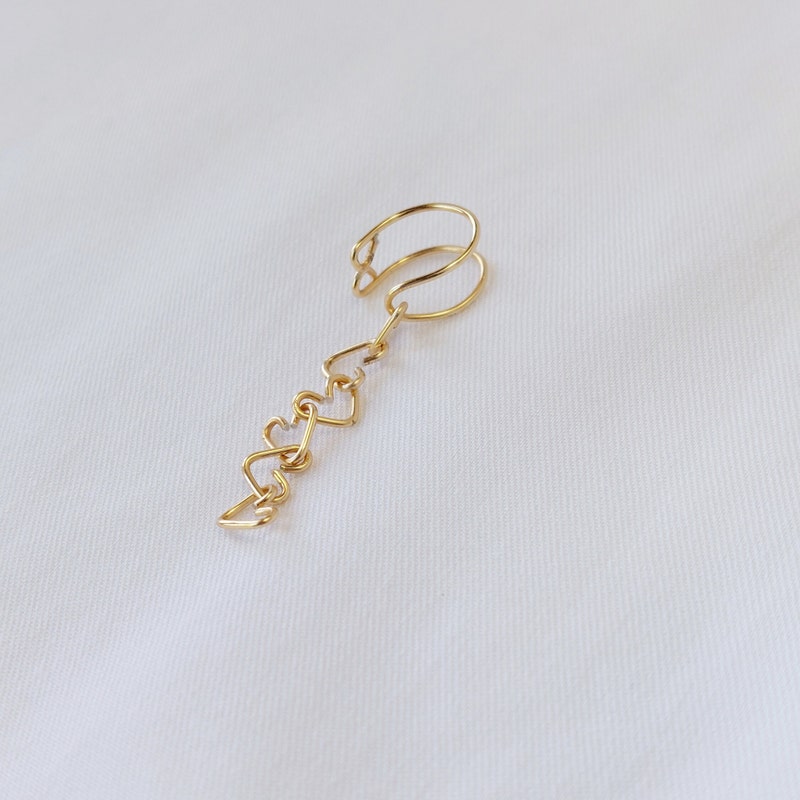 Heart Ear Cuff - Etsy