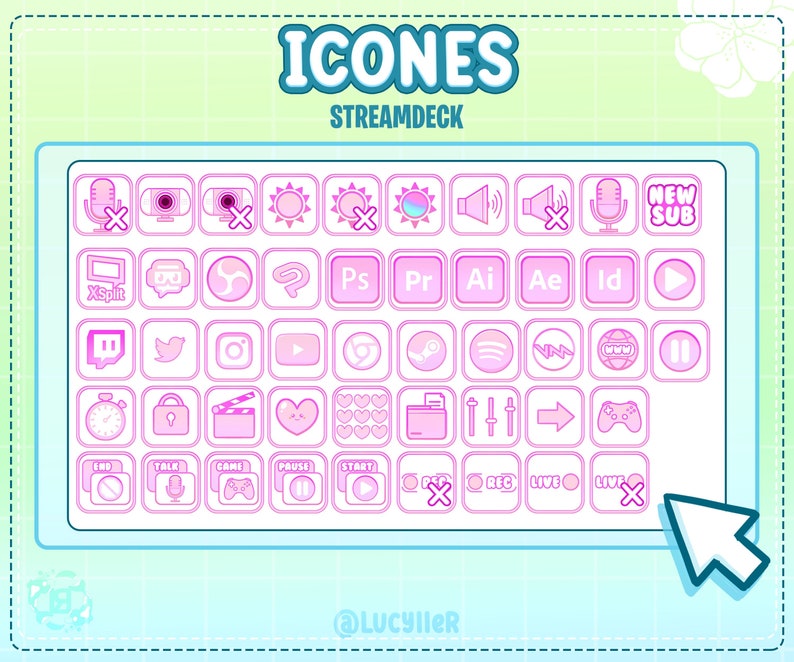 Icons / Streamdeck Apps Twitch Discord Pink - Etsy