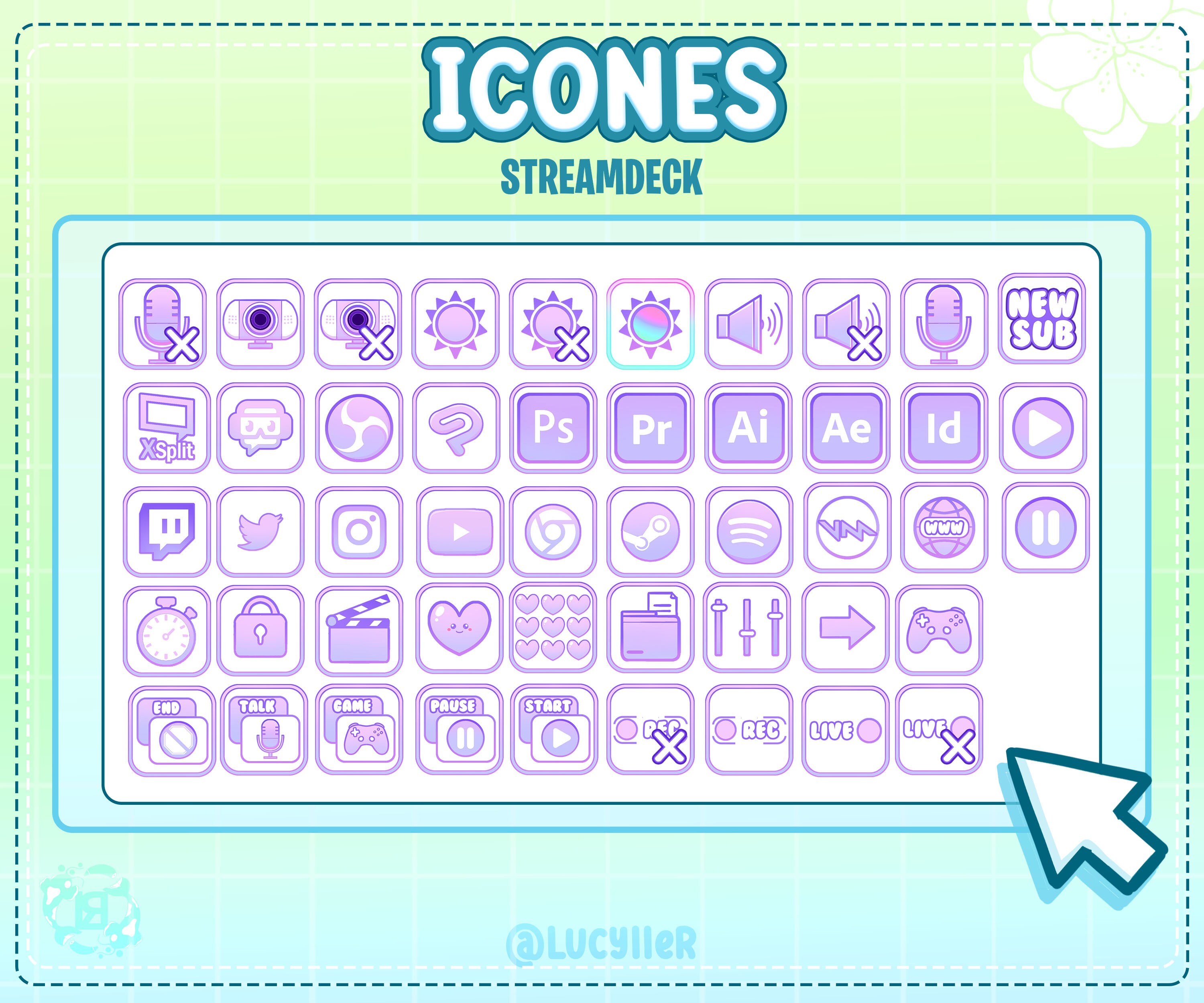 Icons / Streamdeck Apps Twitch Discord Purple - Etsy UK