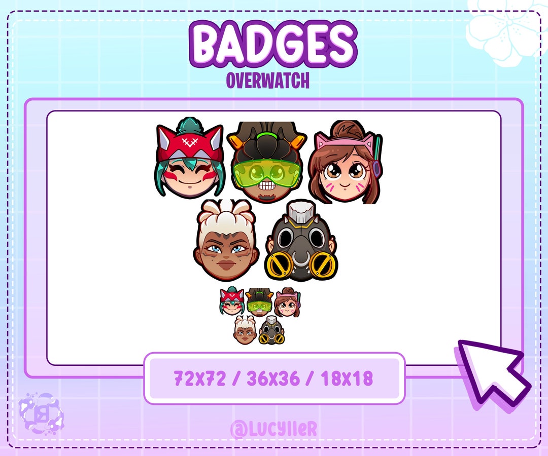 Overwatch Inspired Badges Character Icons - Etsy