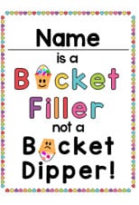 Bucket Filling Editable Template - Etsy