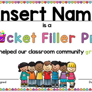 Bucket Filling Editable Template - Etsy