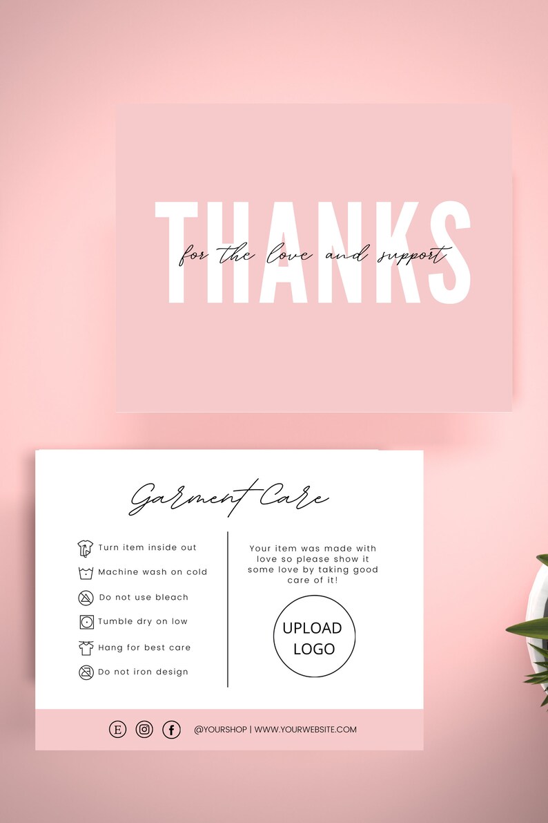 EDITABLE Washing Instructions Printable Washing Instructions - Etsy