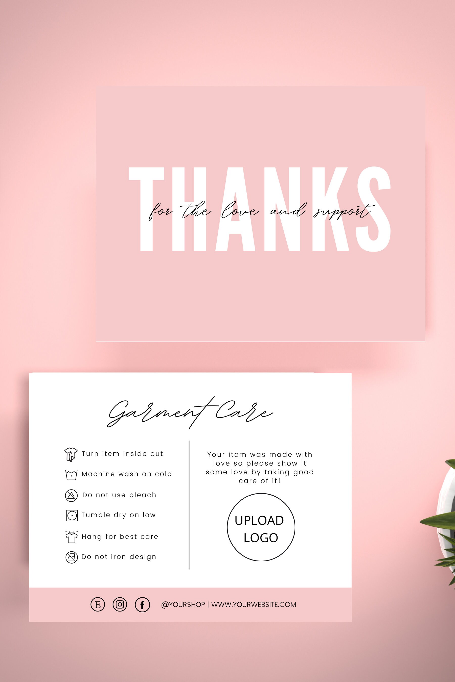 EDITABLE Washing Instructions Printable Washing Instructions - Etsy