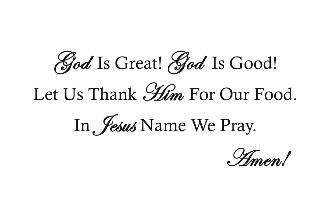 God is Great Prayer Digital File - Etsy