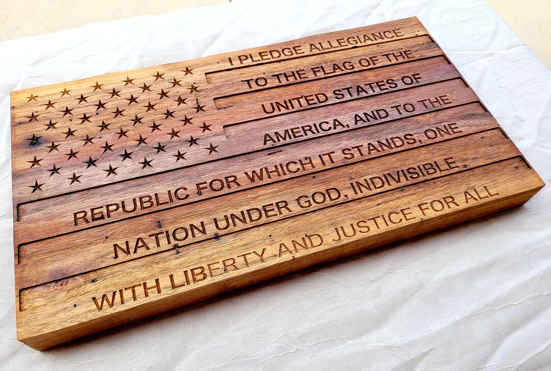 US Flag With Pledge of Allegiance SVG Digital File - Etsy