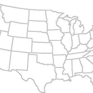 USA Outline With States Svg/png/jpg - Etsy