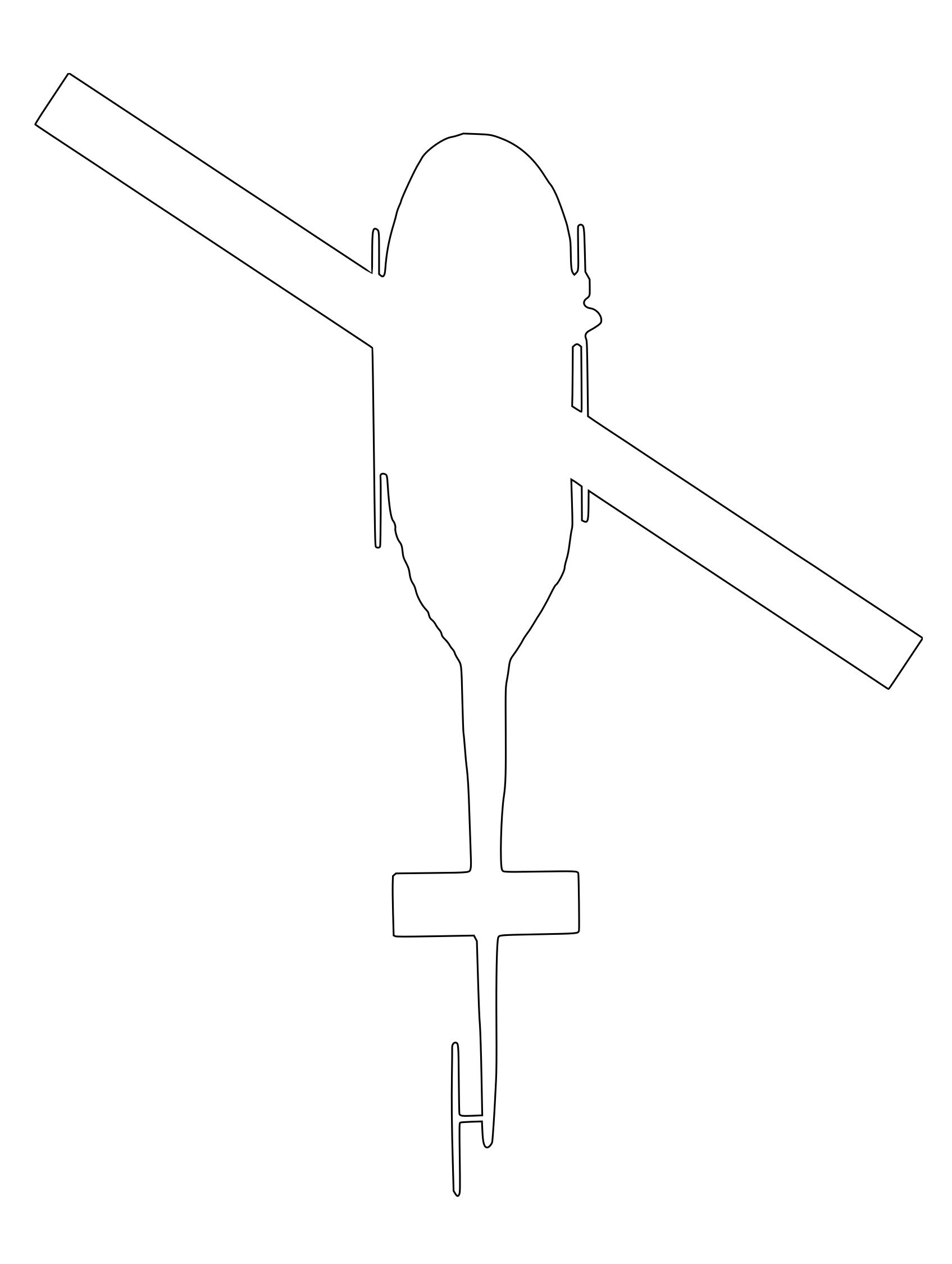Huey Hubschrauber Silhouette
