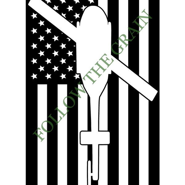 American Flag With Helicopter - Etsy