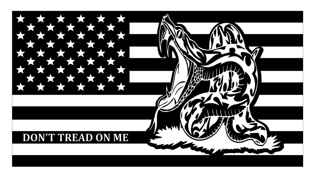 Don't Tread on Me Flag With Snake Digital File SVG/JPG/PNG - Etsy
