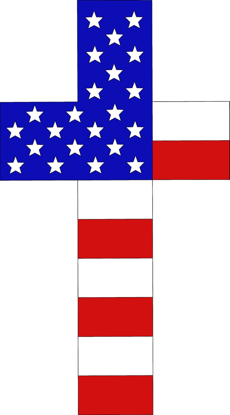 Cross American Flag Digital File SVG/PNG/JPG - Etsy