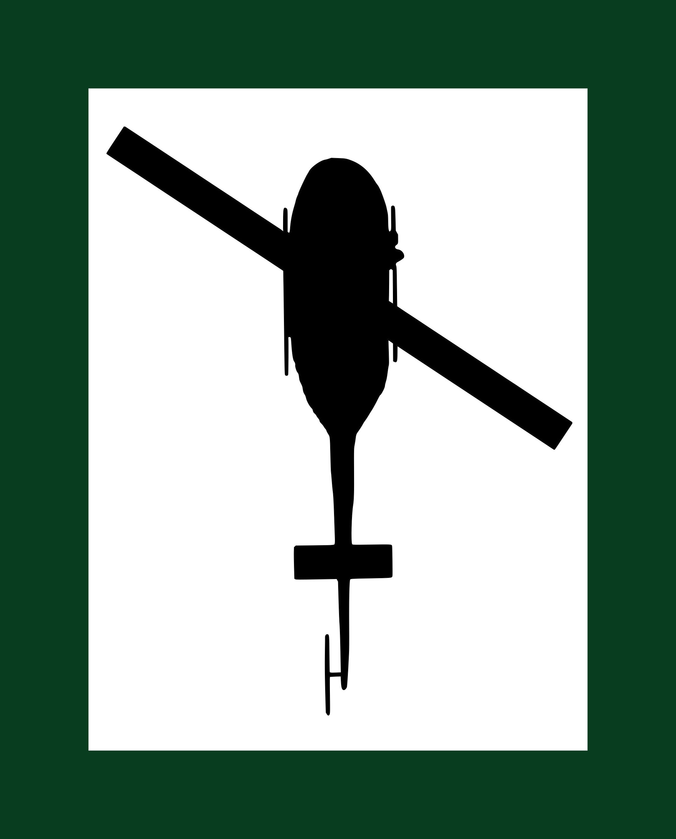 Huey Helicopter From Above Silhouette Digital File SVG/PNG/JPG - Etsy