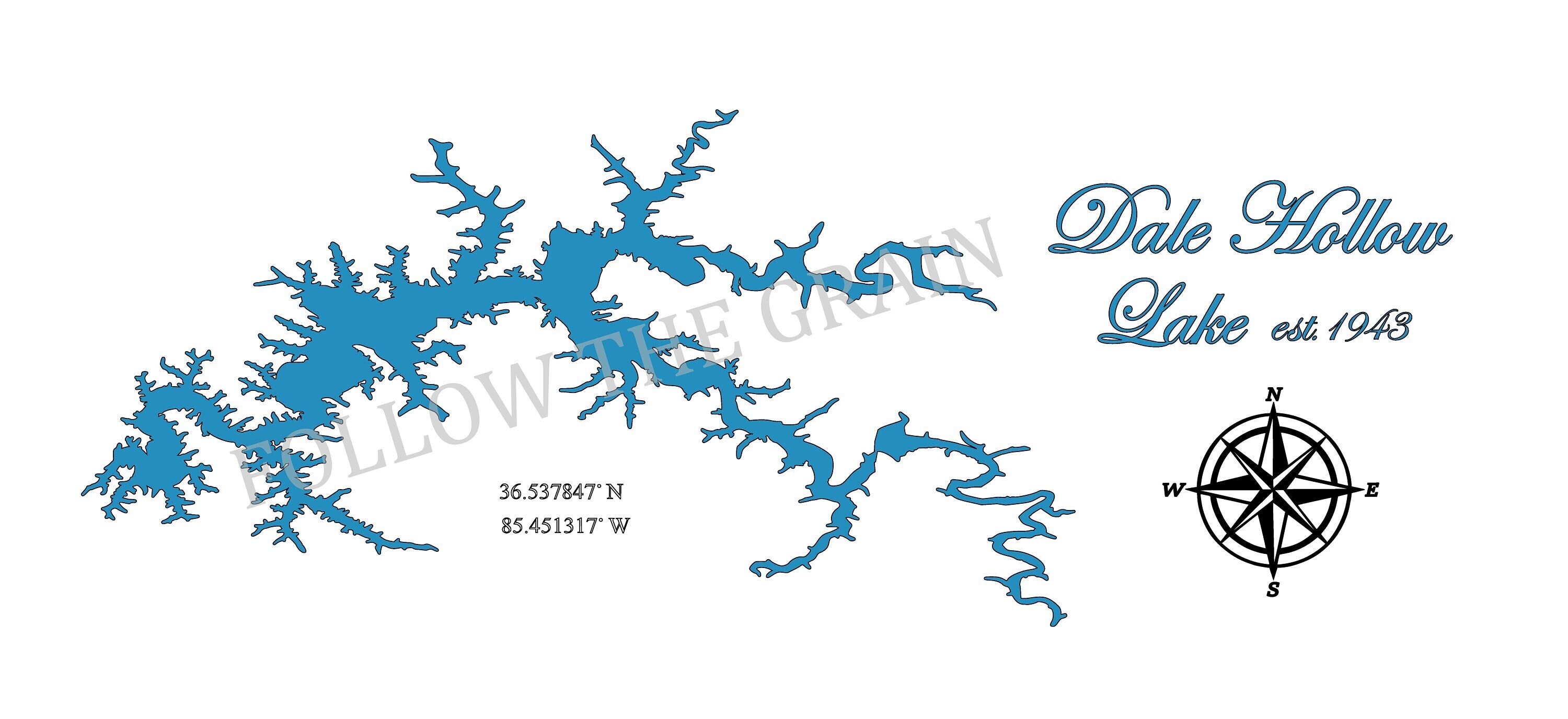 Dale Hollow Lake Digital File SVG/JPG/PNG - Etsy