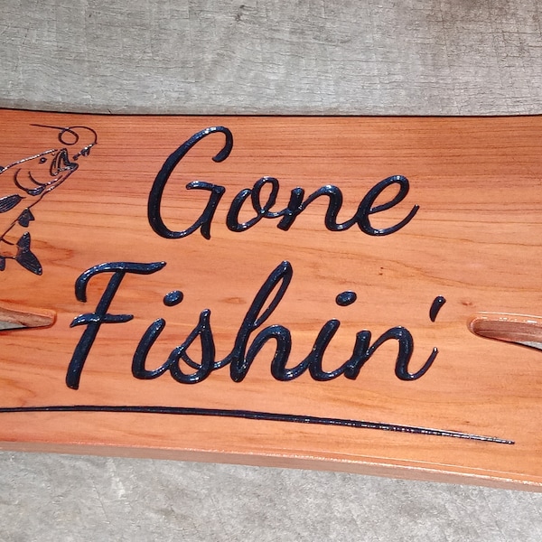Gone Fishin Sign - Etsy