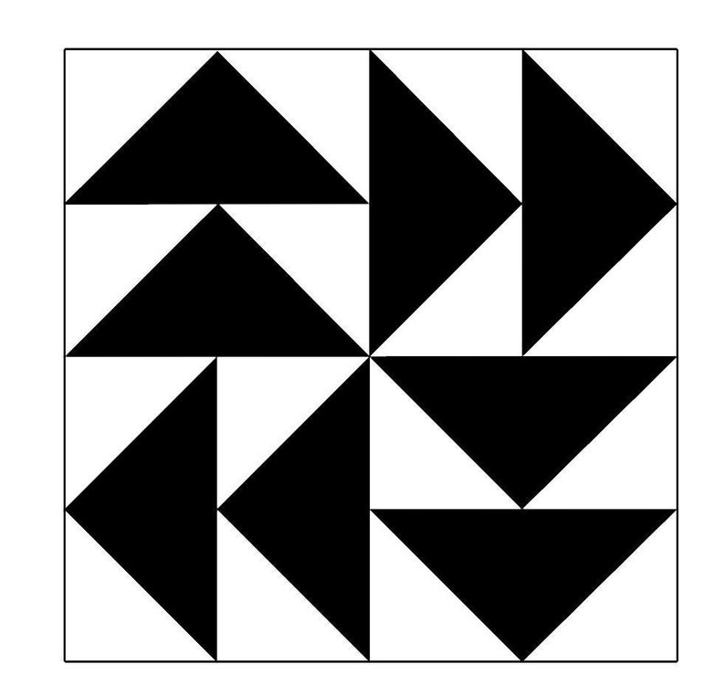 Flying Geese Barn Quilt Pattern SVG, PNG, JPG - Etsy