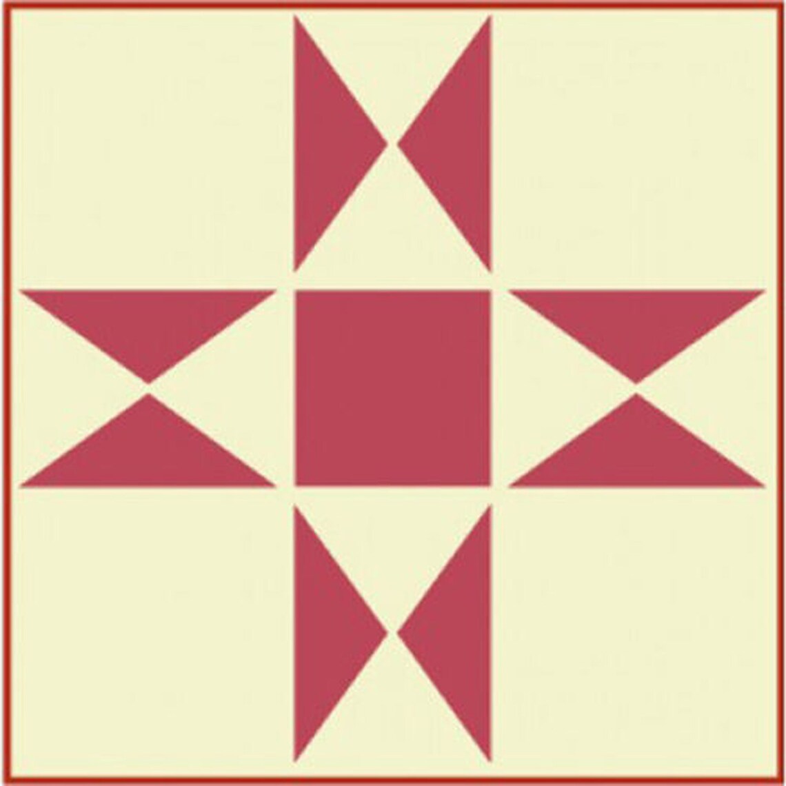 Ohio Star Barn Quilt Pattern Digital File - Etsy