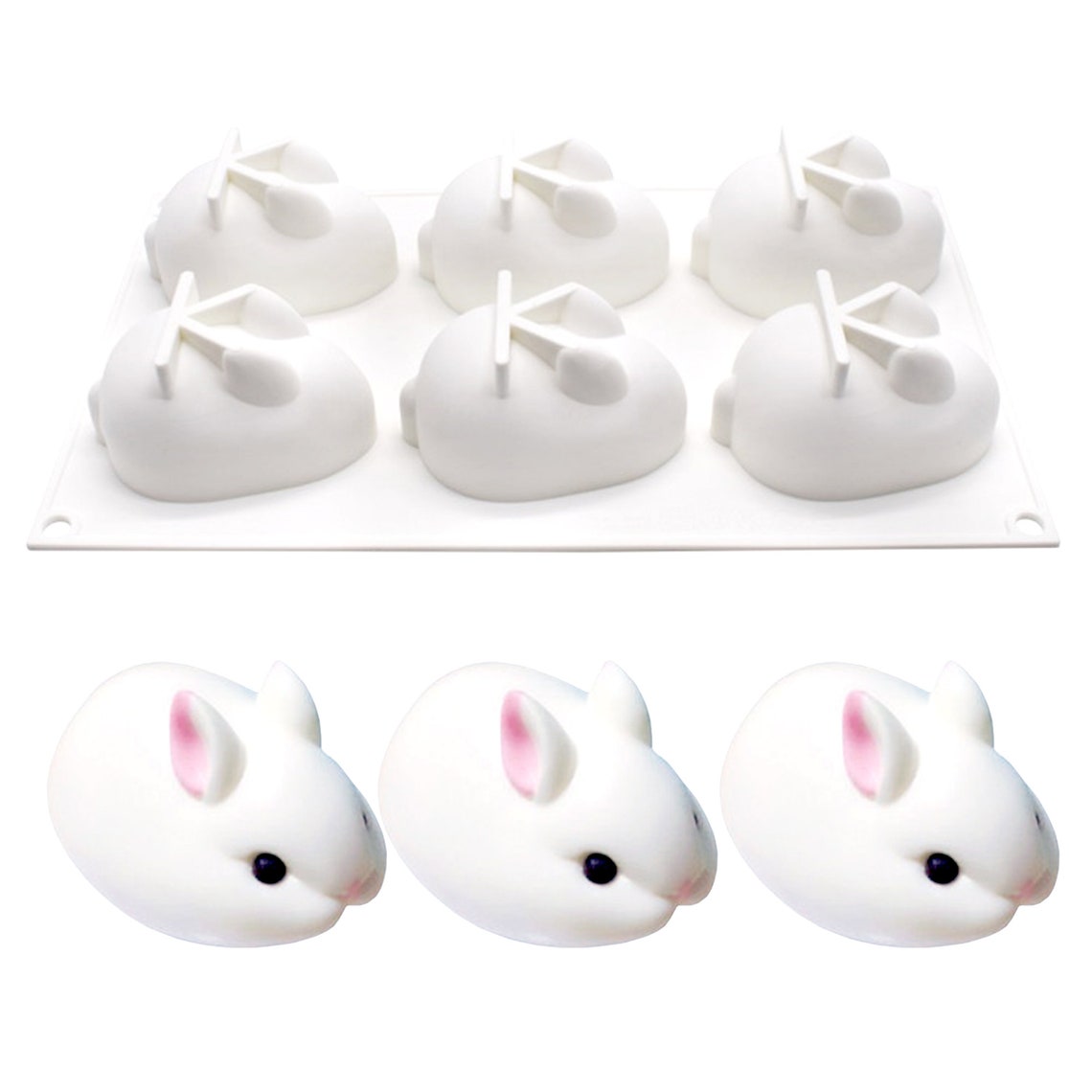 Chocolate Bunny Mold Easter Silicone Molds for Chocolate | Etsy