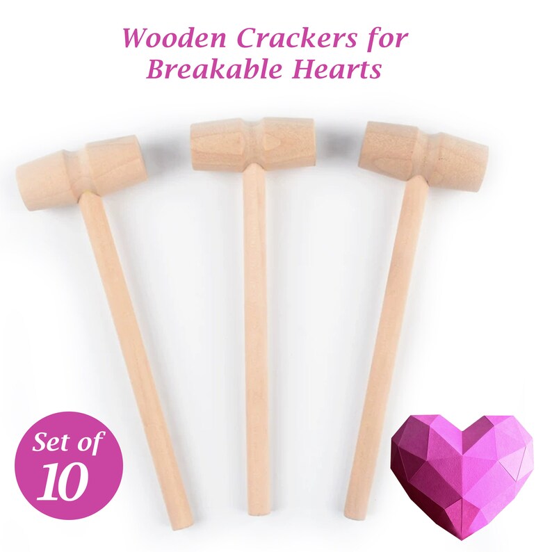 Breakable Heart Hammer Small Wooden Hammer for Chocolate - Etsy
