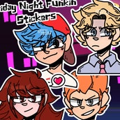 Friday Night Funkin FNF Stickers and Buttons - Etsy