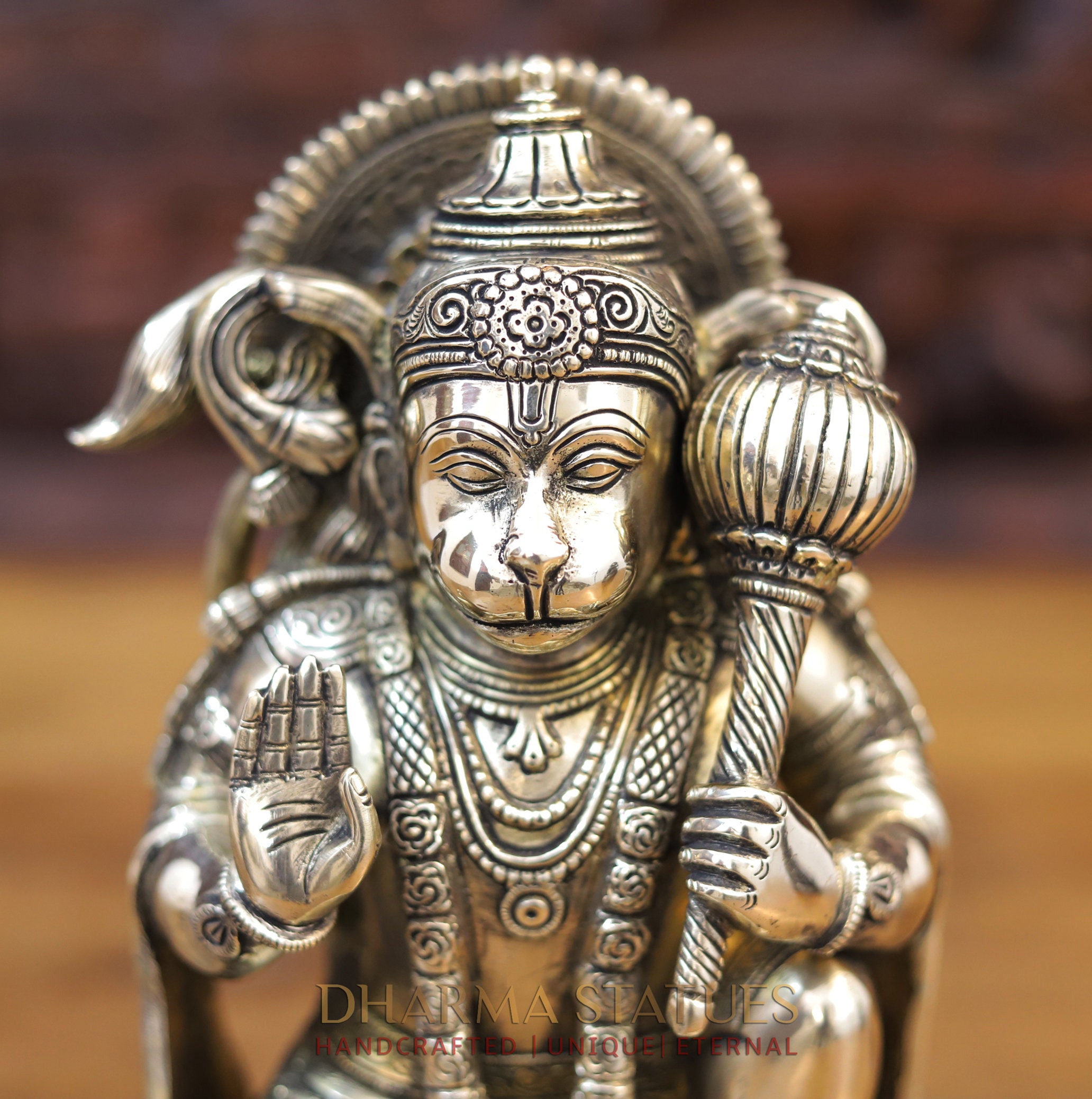 Brass Shakti Hanumanta lord Hanuman in Blessing Position - Etsy