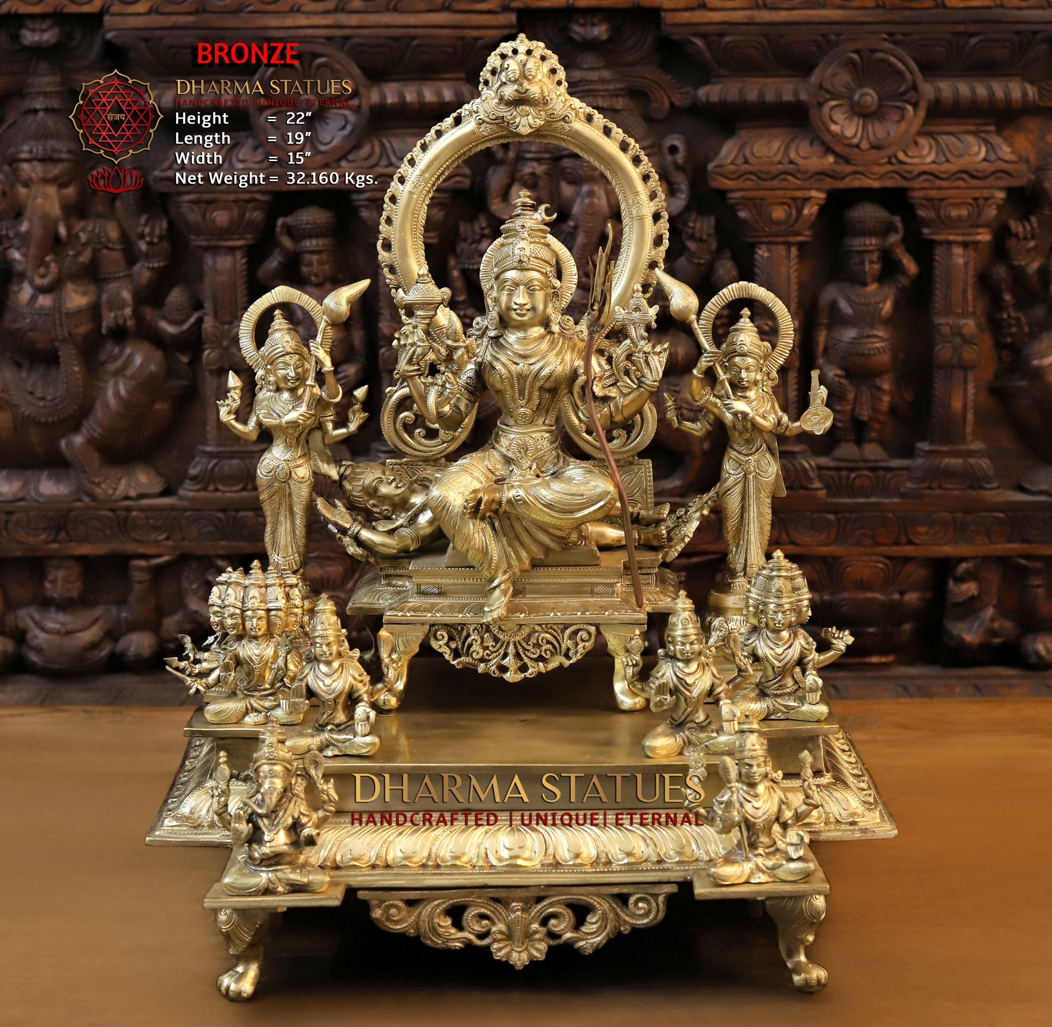 Bronze Tripura Sundari Kameshwari Empress of Desire goddess | Etsy