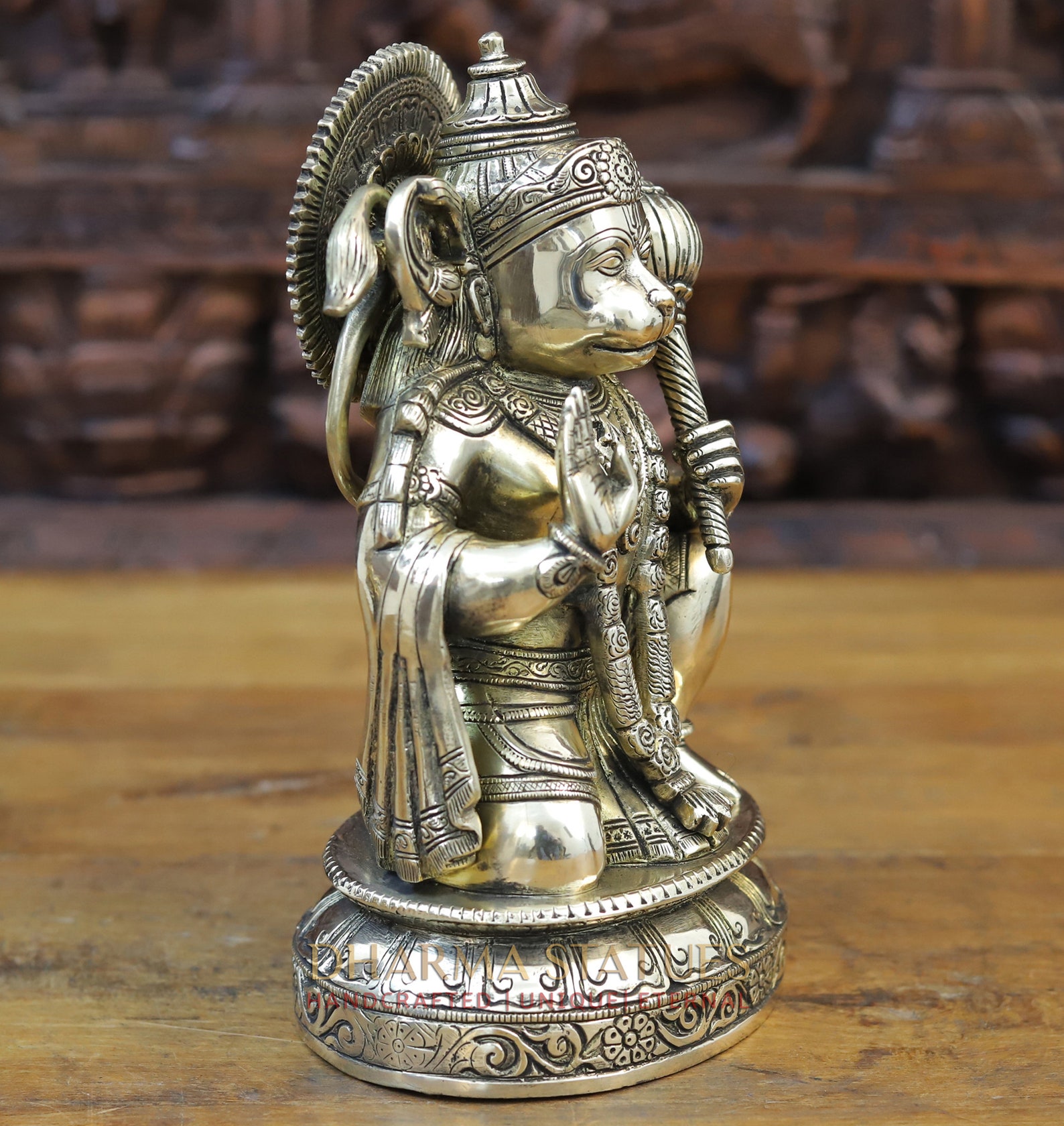 Brass Shakti Hanumanta lord Hanuman in Blessing Position - Etsy