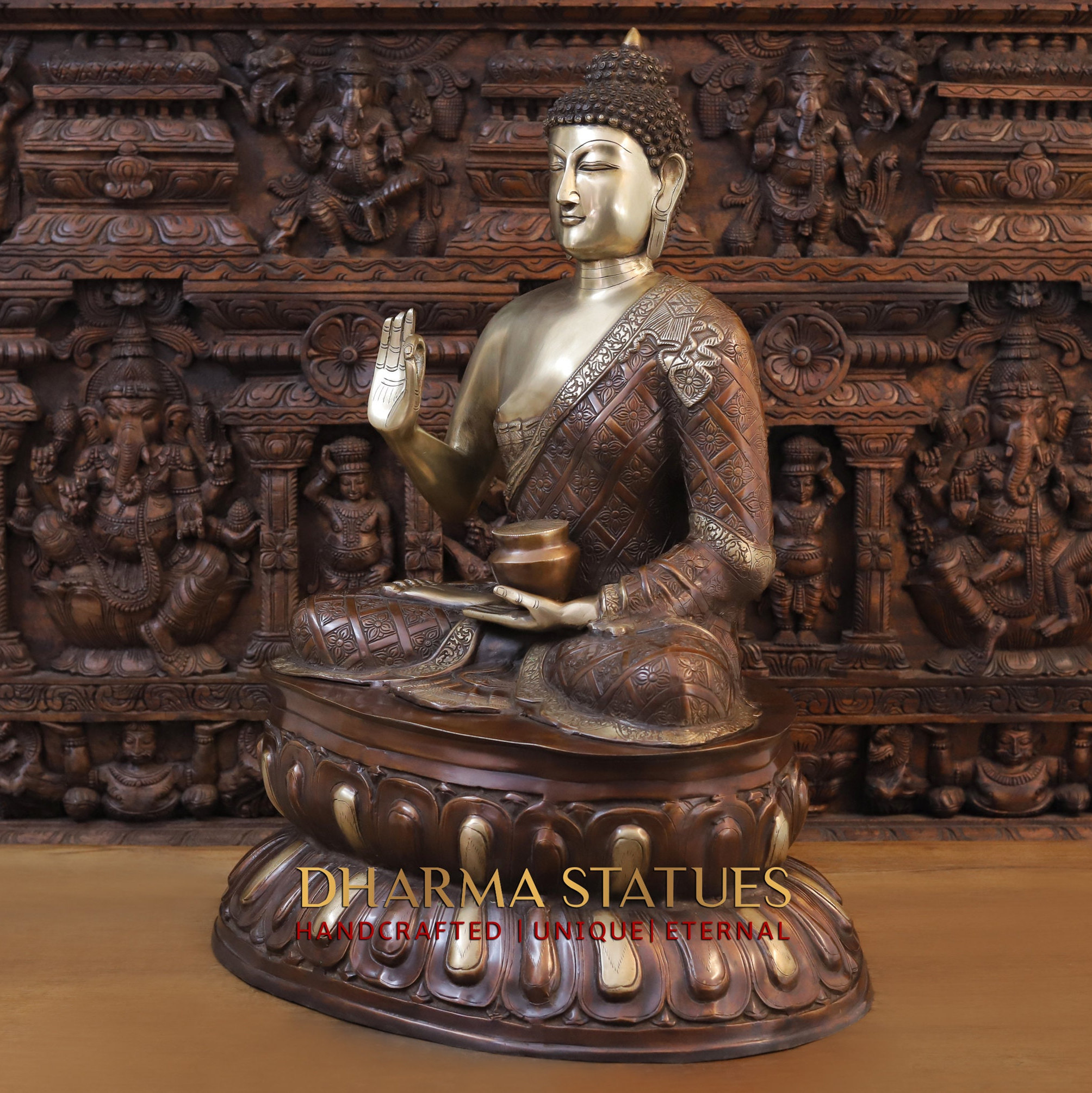 Brass Visuddhimagga Buddha - the Purification Lord - Made in Nepal ...