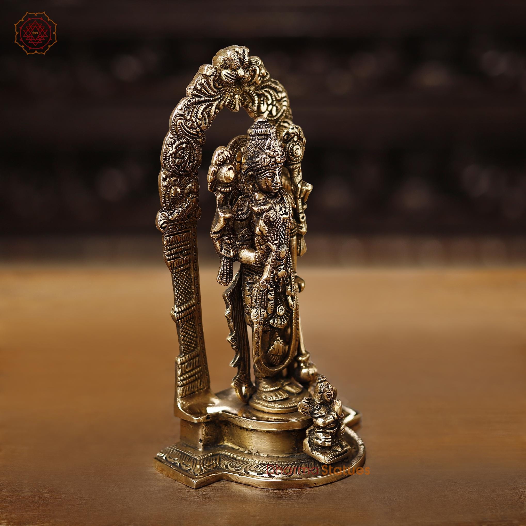 Brass Lord Vishnu - Gold Finish-small Size & Beautiful Statue - Best of ...