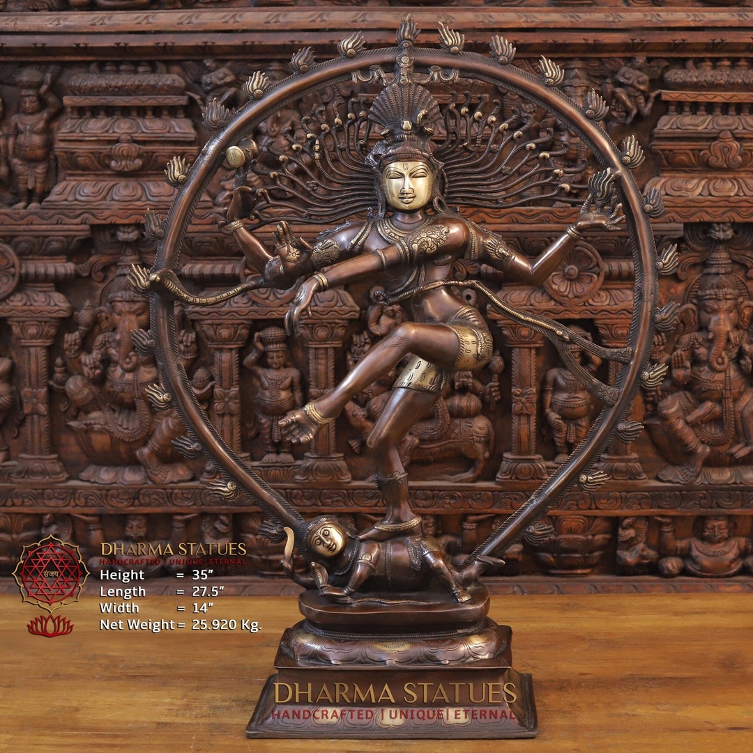 Brass Rare Vintage Chola Nataraja (dancing Shiva) on the Notorious ...