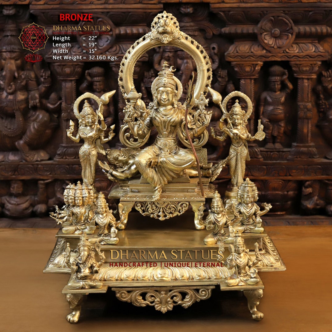 Bronze Tripura Sundari Kameshwari - Empress of Desire (goddess Lalita ...