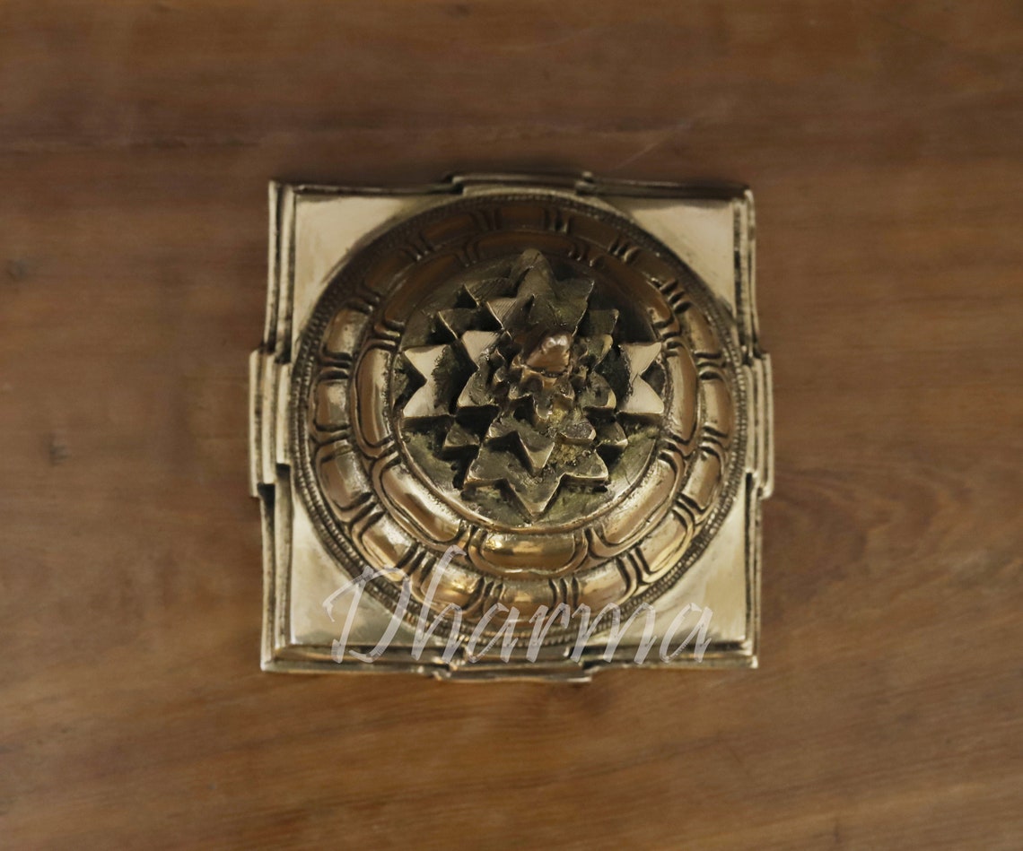 Brass Shree Yantra for Wealth and Prosperity Feng Shui & - Etsy