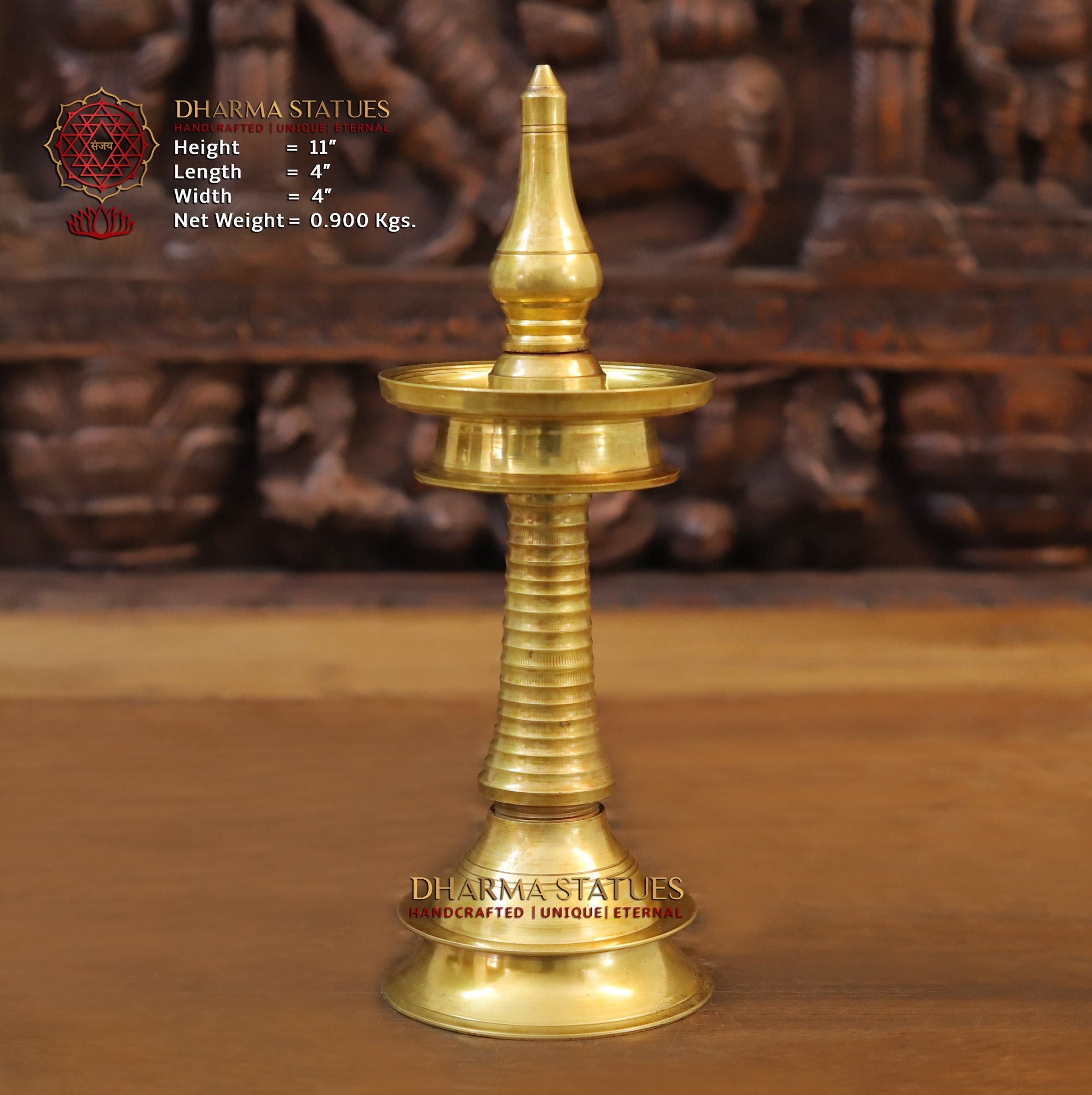 Brass Original Kerala Nilavilakku Minaram & Kalash Oil Lamps | Etsy