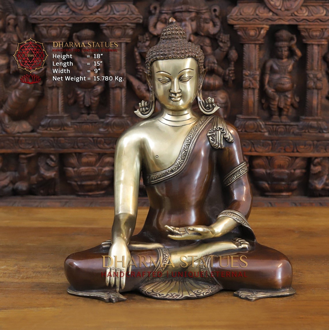 Brass Varada Mudra Buddha gesture for Granting All Wishes in - Etsy
