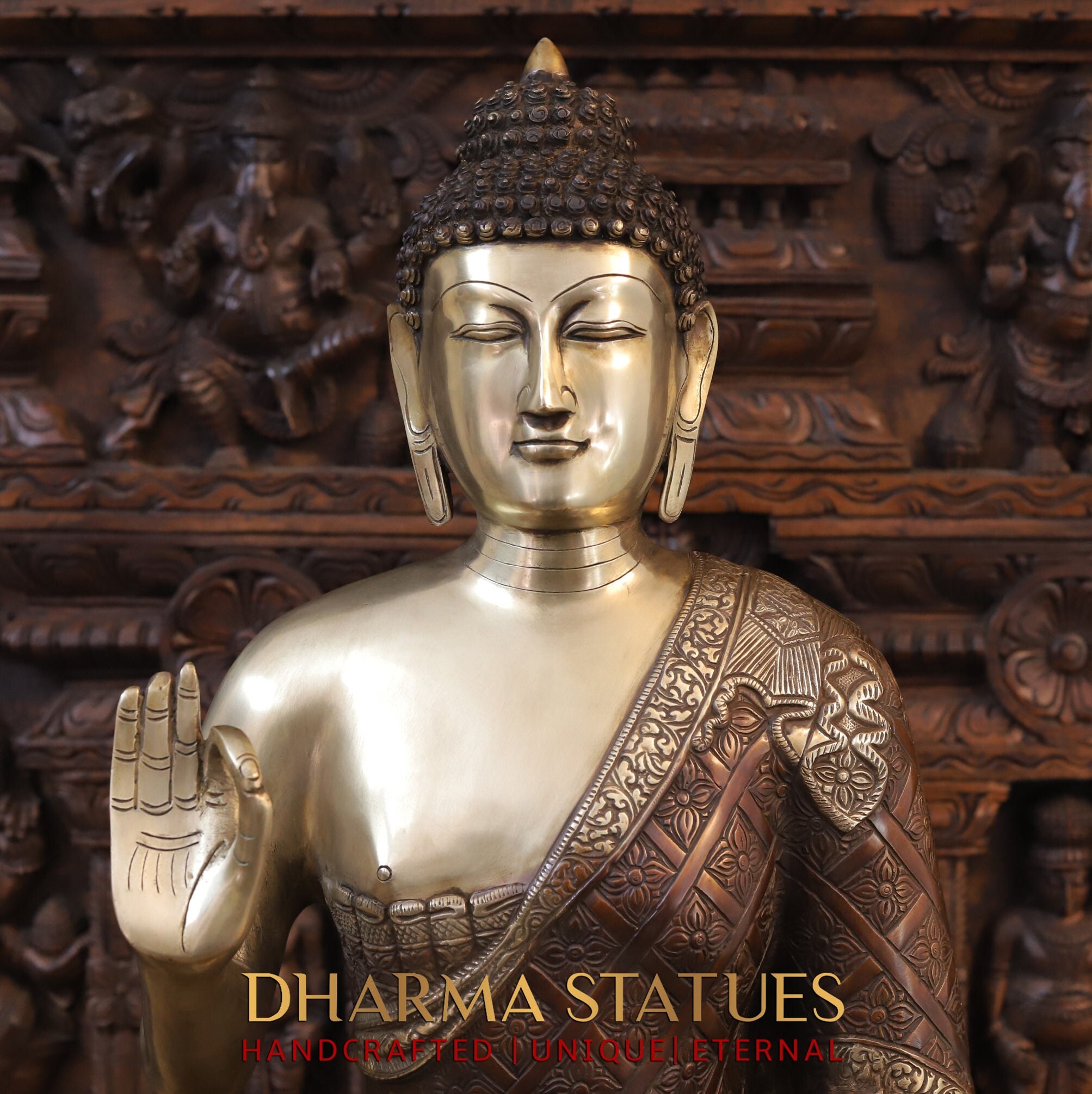 Brass Visuddhimagga Buddha - the Purification Lord - Made in Nepal ...