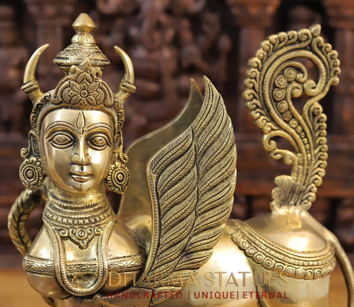 Brass Kamdhenu Cow & Calf goddess Surabhi Revered for Success - Etsy