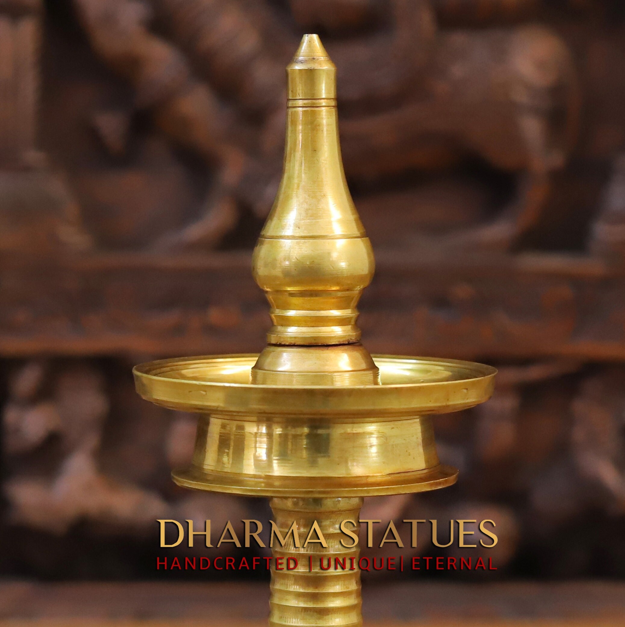 Brass Original Kerala Nilavilakku Minaram & Kalash Oil Lamps | Etsy