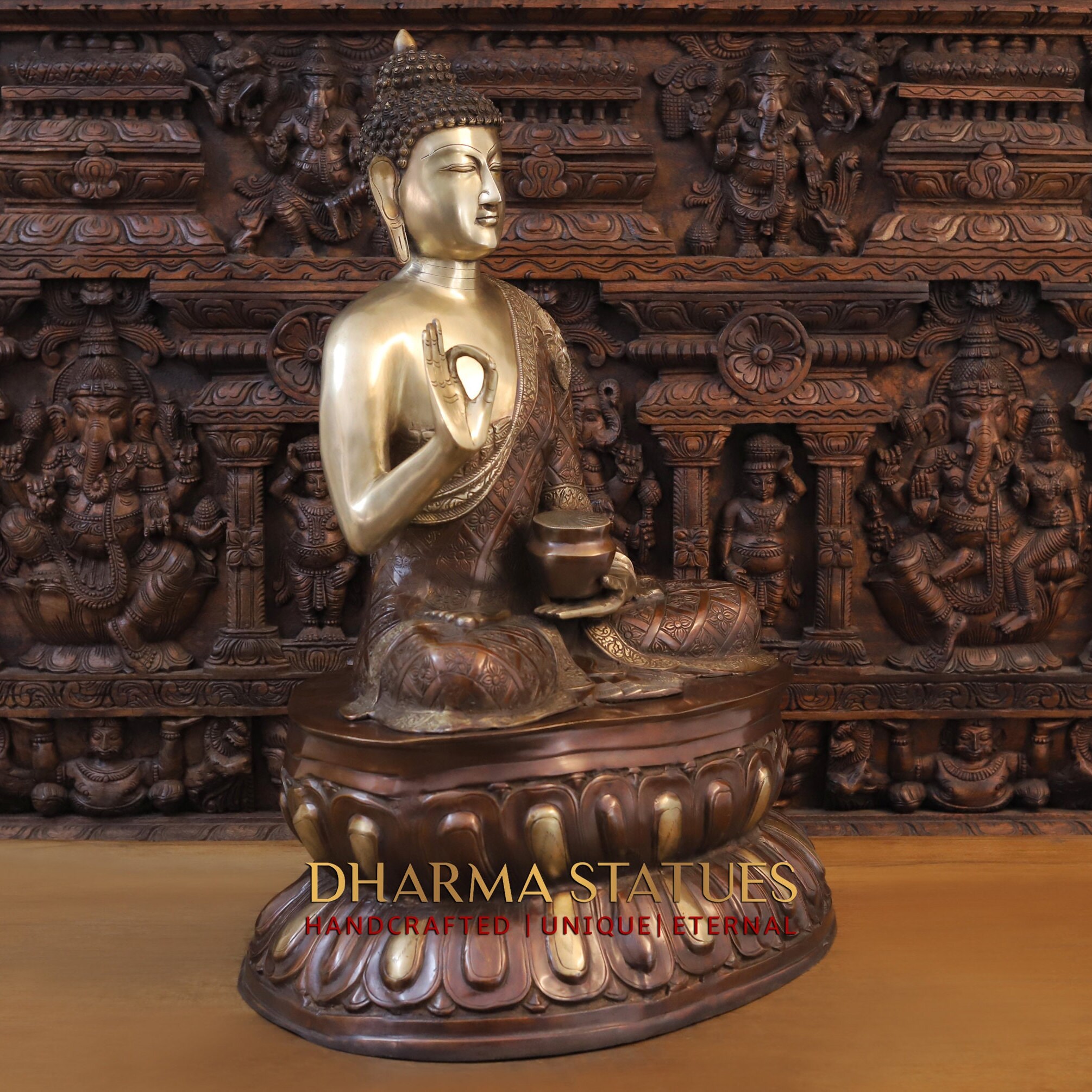 Brass Visuddhimagga Buddha - the Purification Lord - Made in Nepal ...