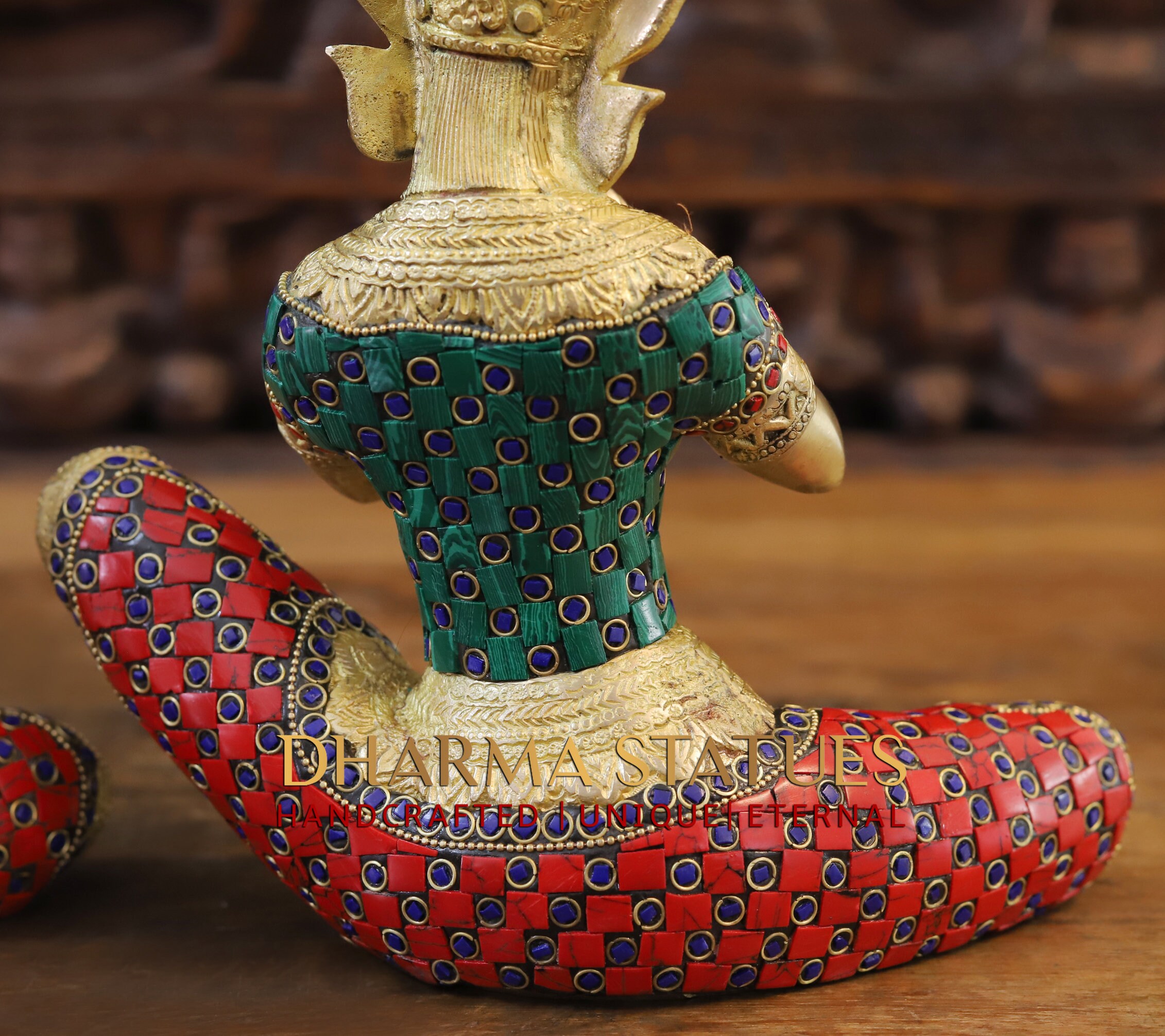 Brass Jalsa Thai Mystical Musicians set of 3 Jeweled in - Etsy