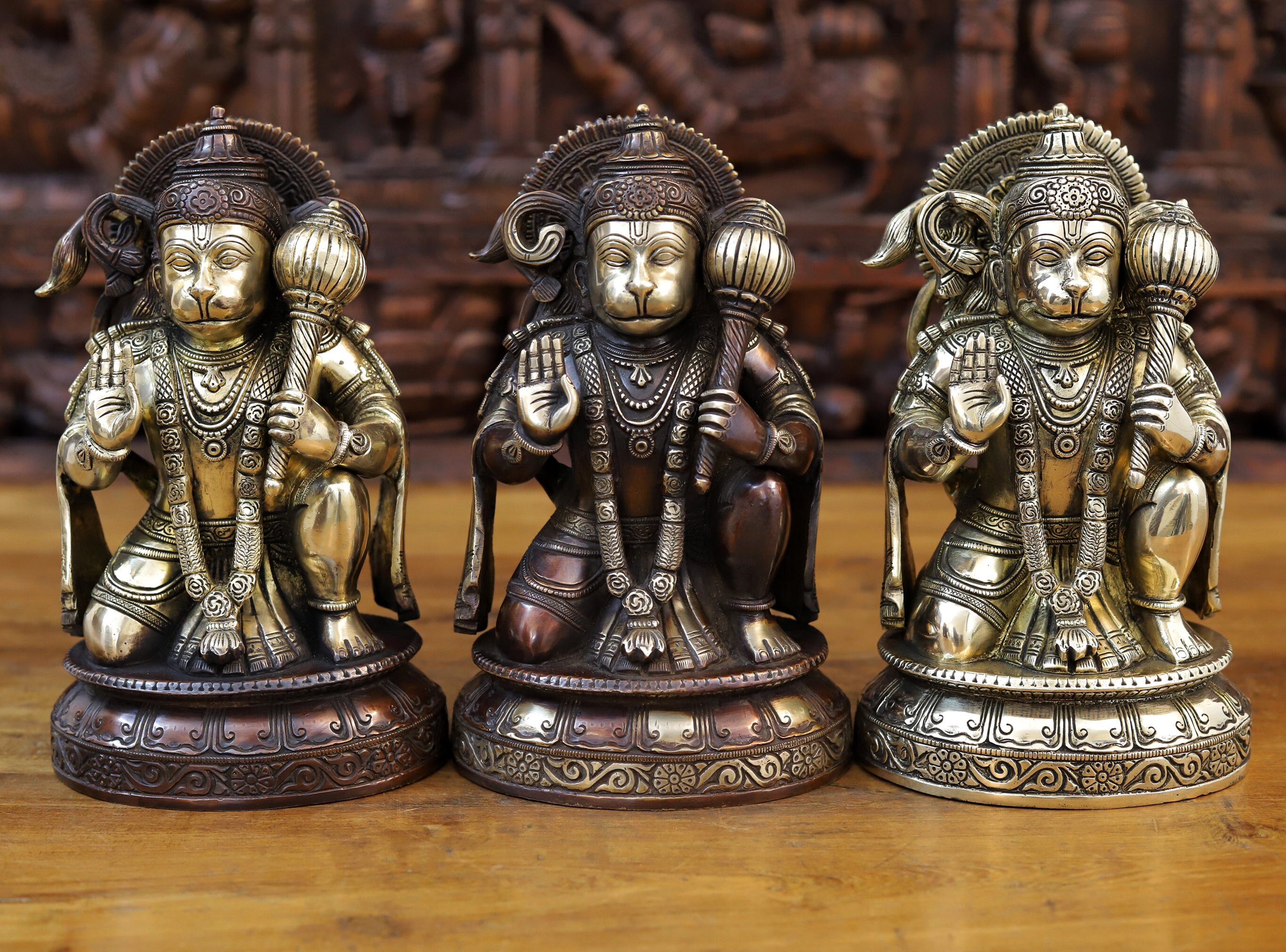 Brass Shakti Hanumanta lord Hanuman in Blessing Position - Etsy