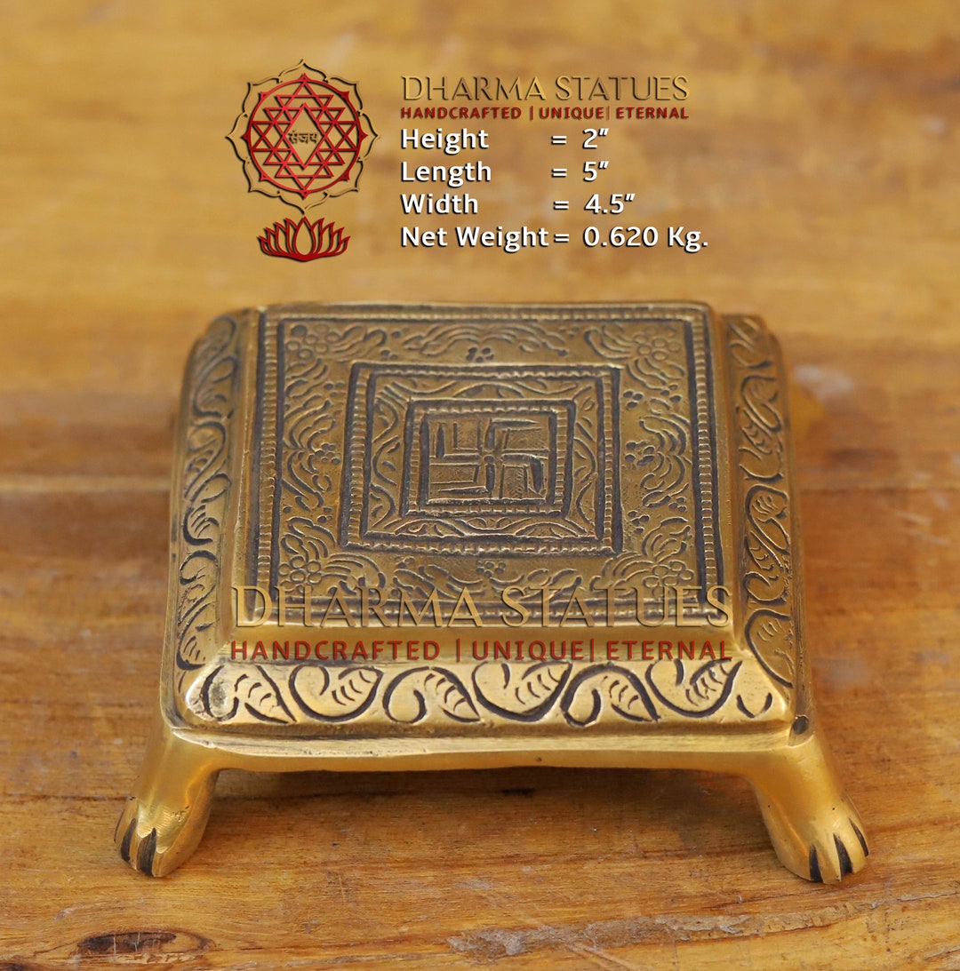 Brass Pooja Chowki for Sitting Idol - Etsy