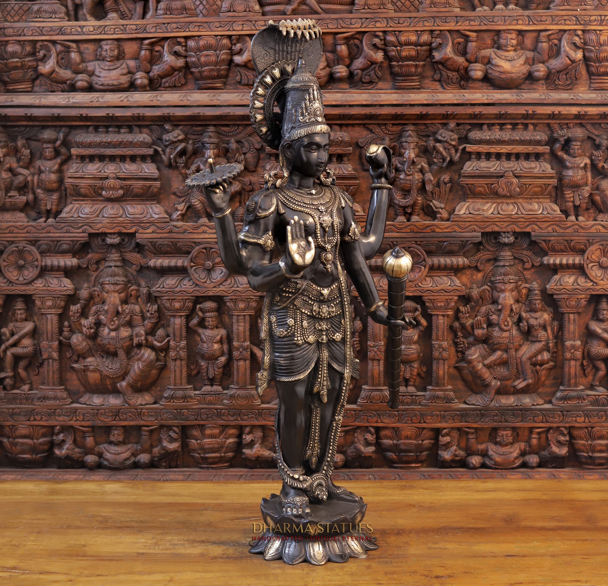 Brass Varn Vastra Swarna Abhushanam Lord Vishnu Tirupati | Etsy